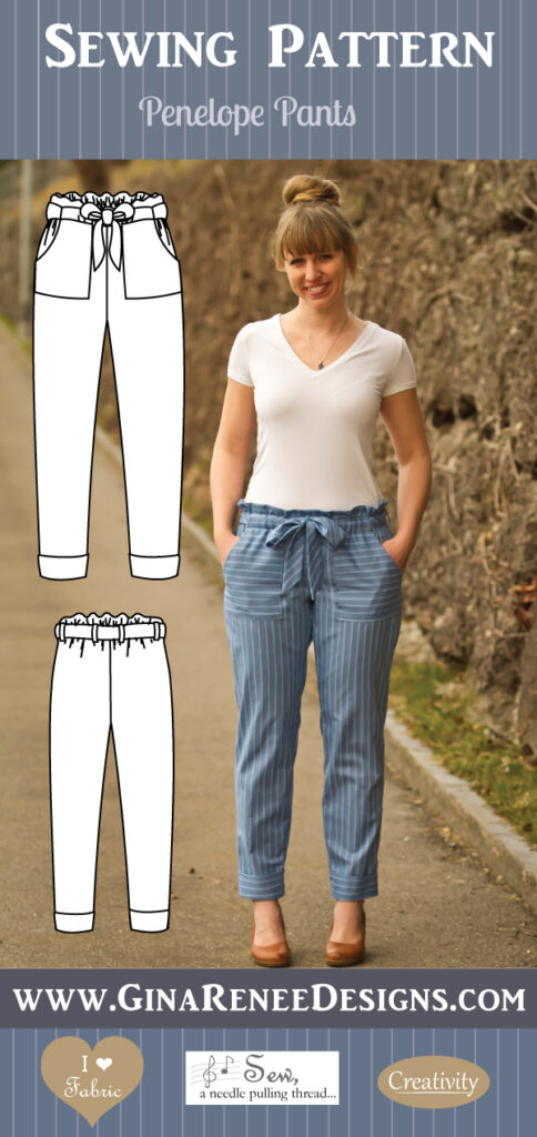Pants Pattern - Penelope Pants Sewing Pattern | Gina Renee Designs