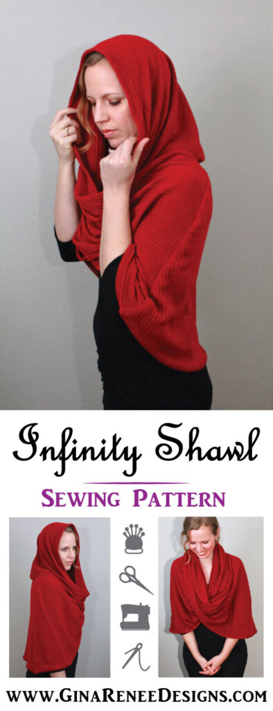 Simple Cape Pattern - Infinity Shawl Pattern | Gina Renee Designs