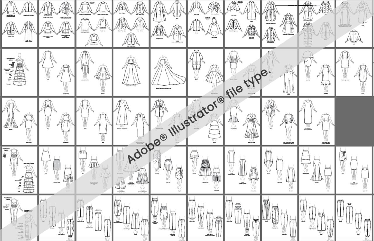 The Fashion Design Digital Book - Adobe® Illustrator®, Procreate ...