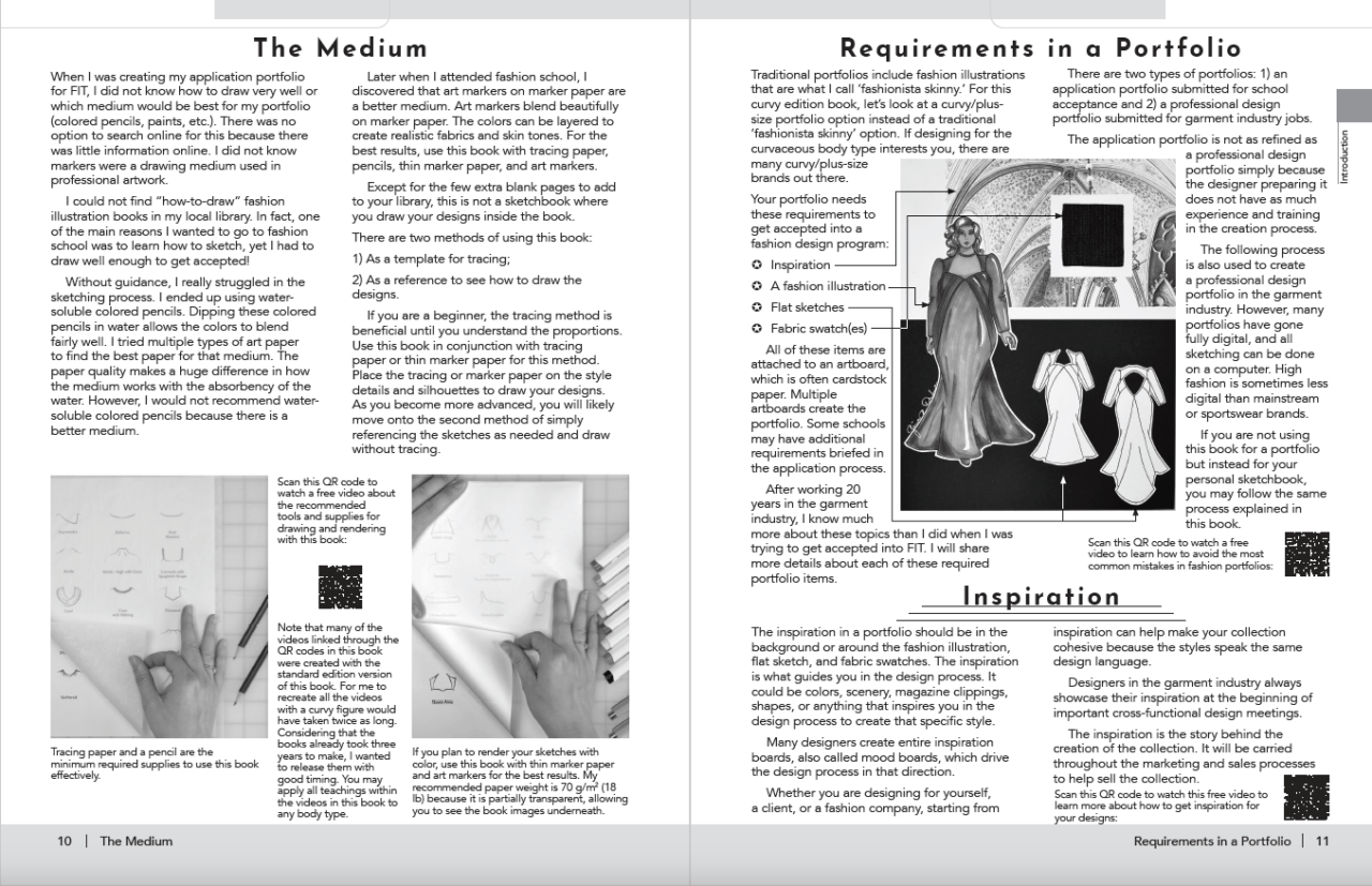 The Curvy Fashion Design Digital Book - Adobe® Illustrator®, Procreate ...